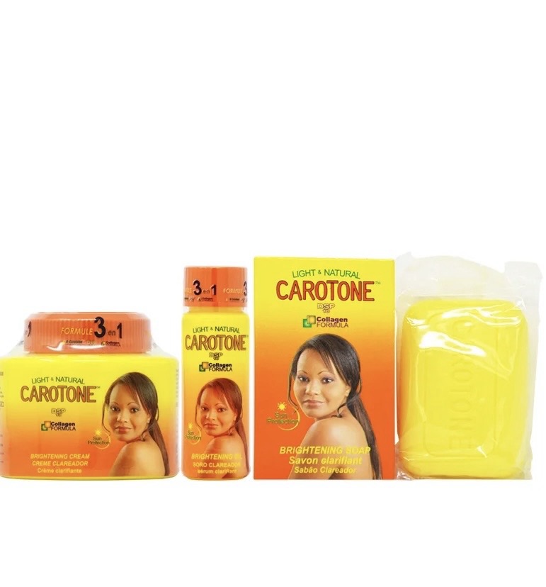Kit carotone Aclarador Completo crema 135ml, jabón, serum aceite – Are ...