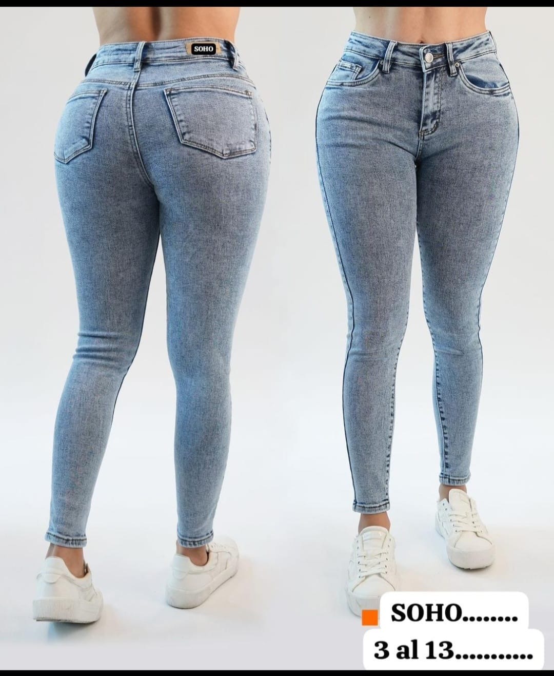 Pantalones skini prelavado SOHO – Are Tiendas Honduras